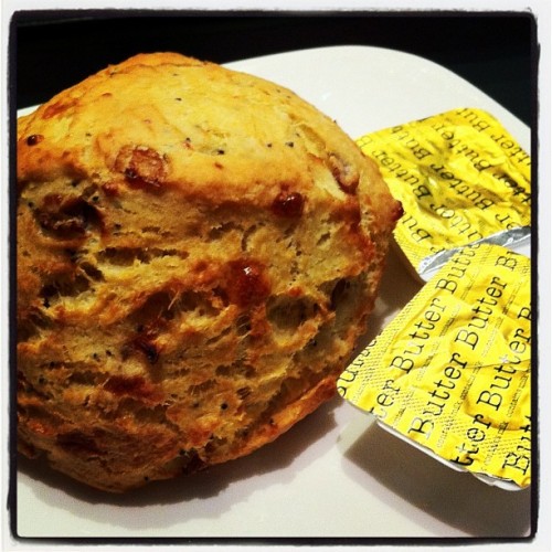 Cheese and Red Onion Scone - Time for a coffee