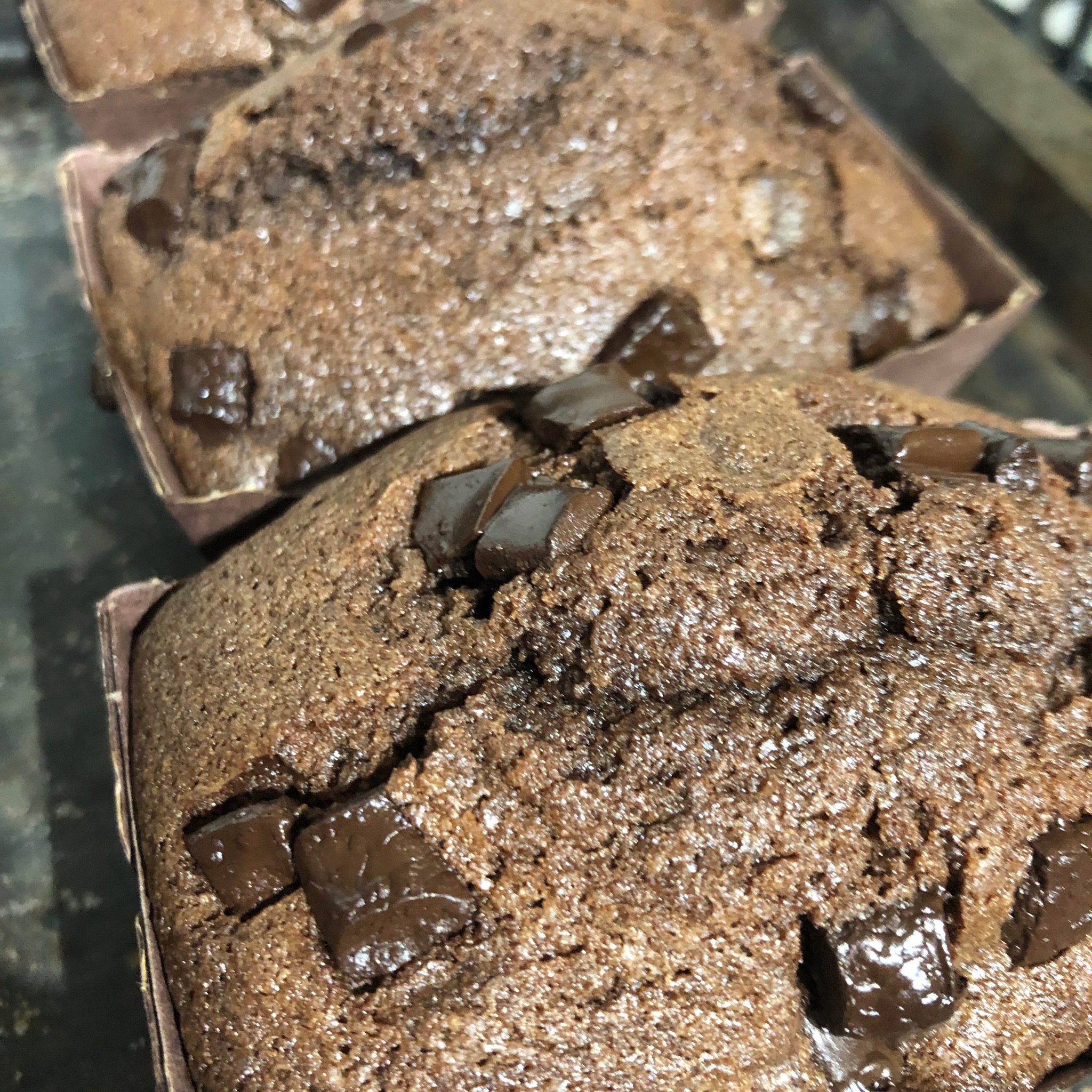 Gluten Free Mini Chocolate Loaf Cakes - Time for a coffee