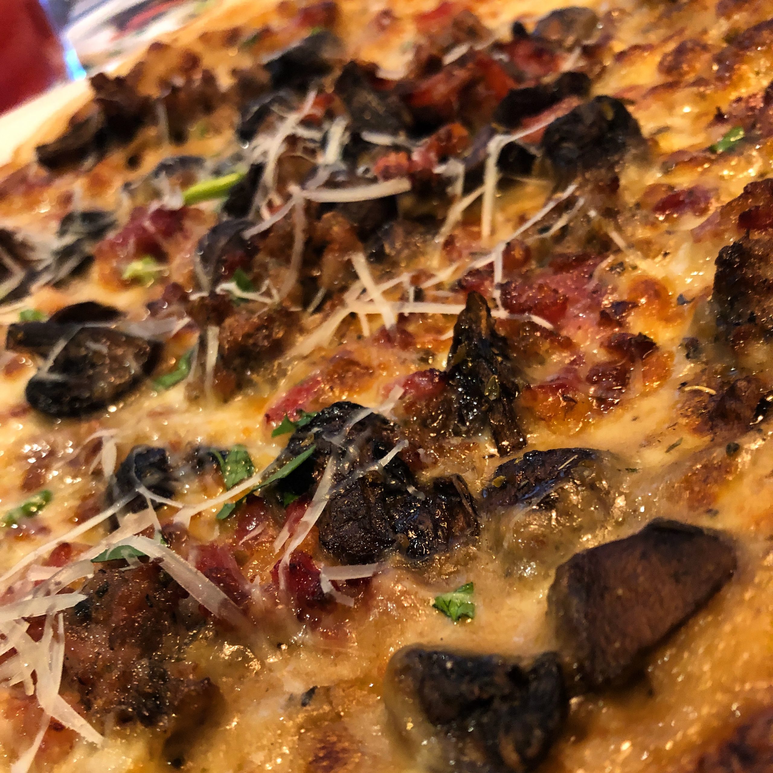 Woodland style pizza - Time for a coffee