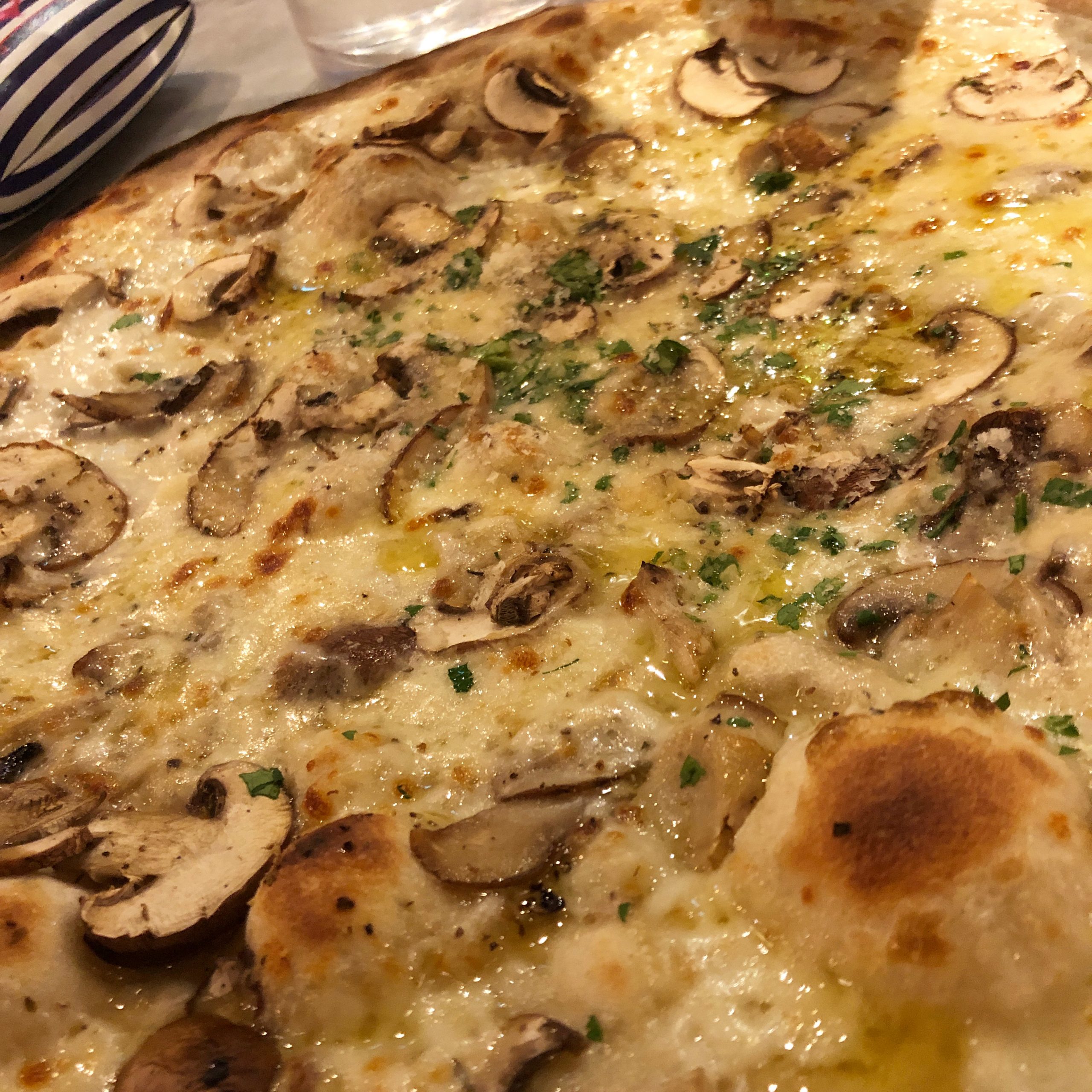 Mushroom & Truffle Romana Pizza - Time for a coffee