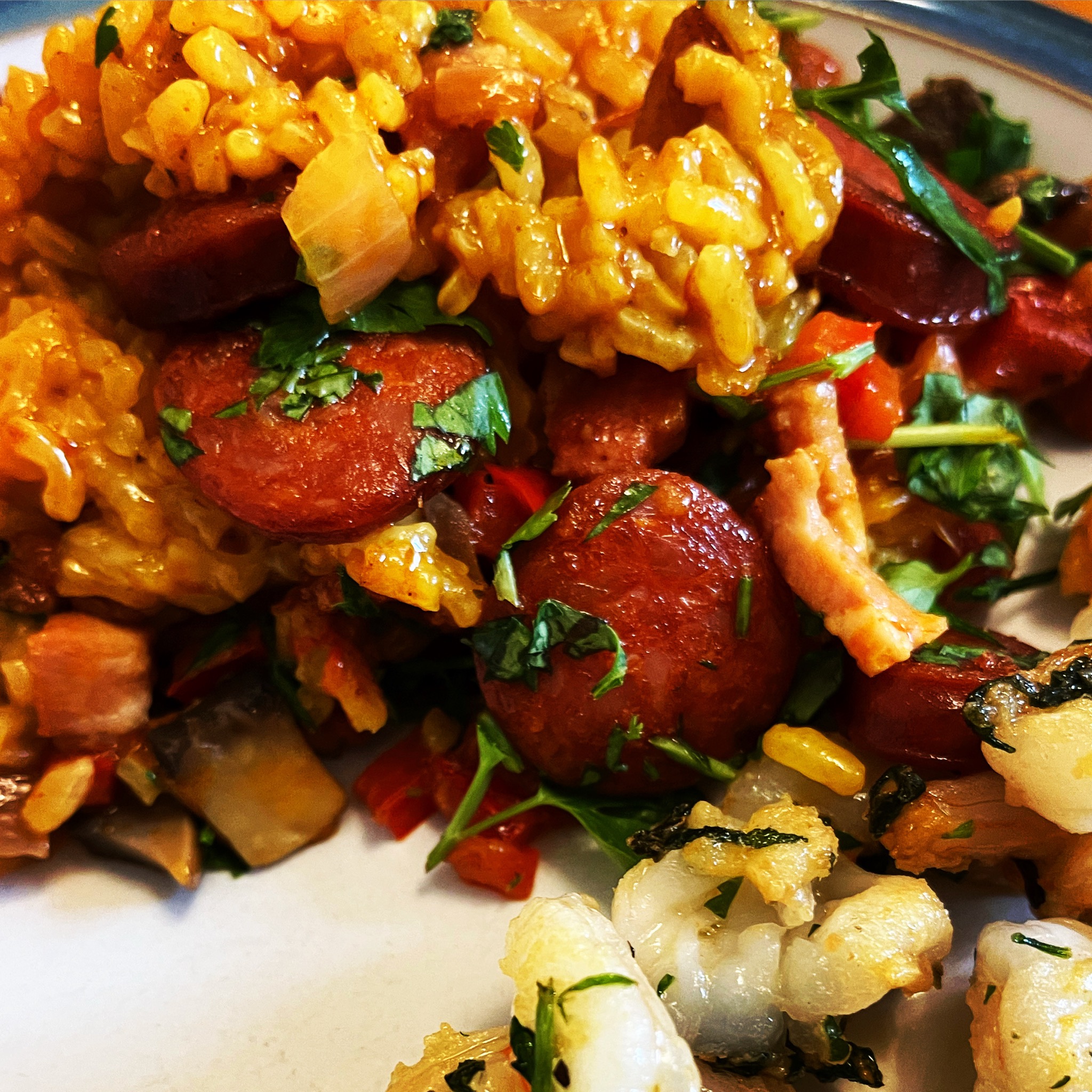 Rice with Chorizo - Time for a coffee