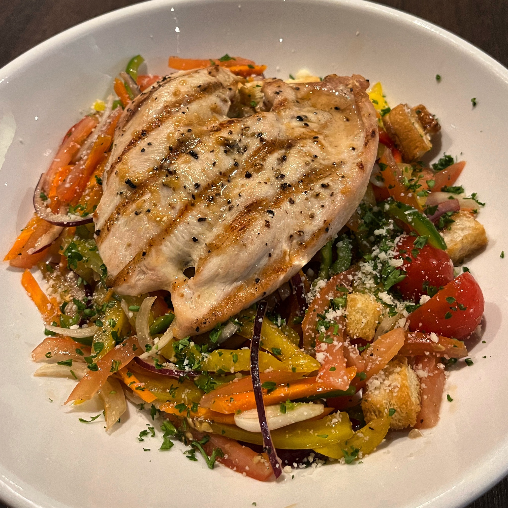 Nice chicken, shame about the squid! - Time for a coffee