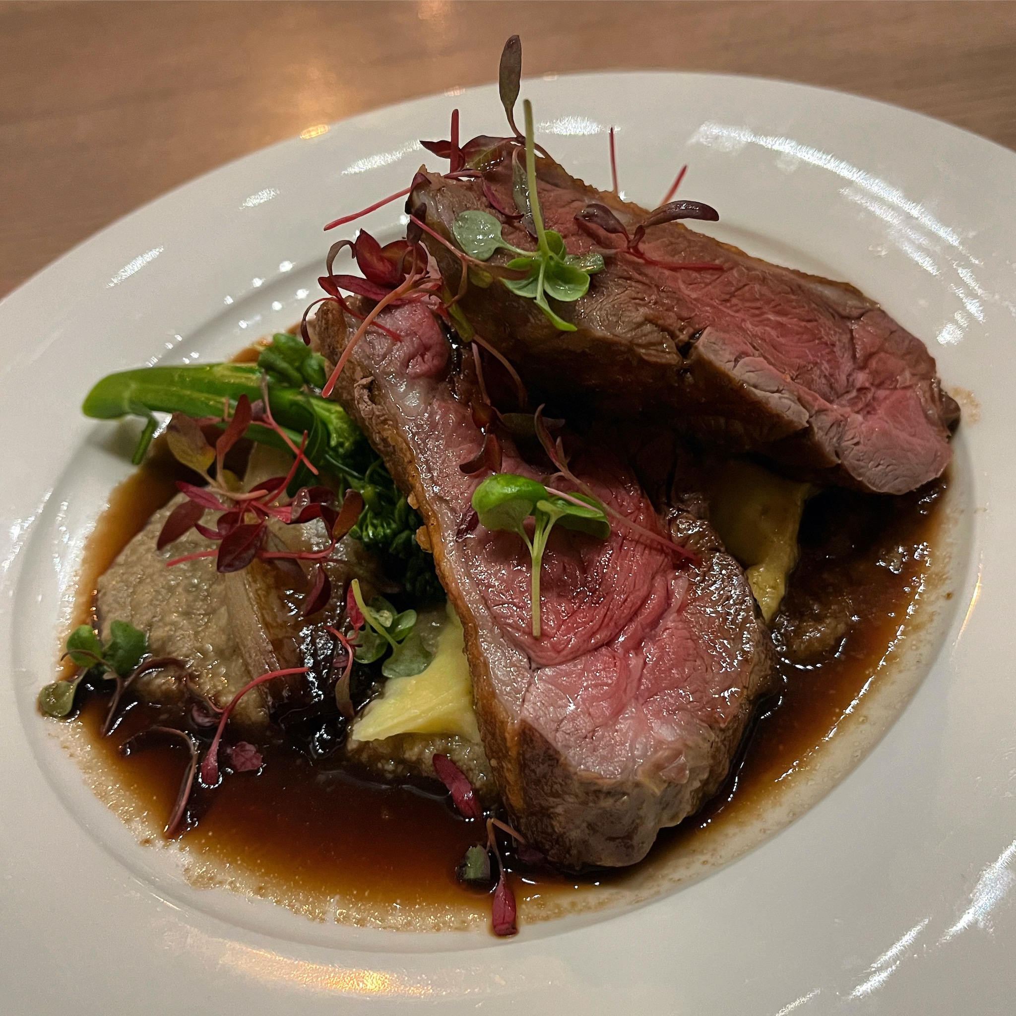 Pan Roasted Lamb Rump - Time for a coffee